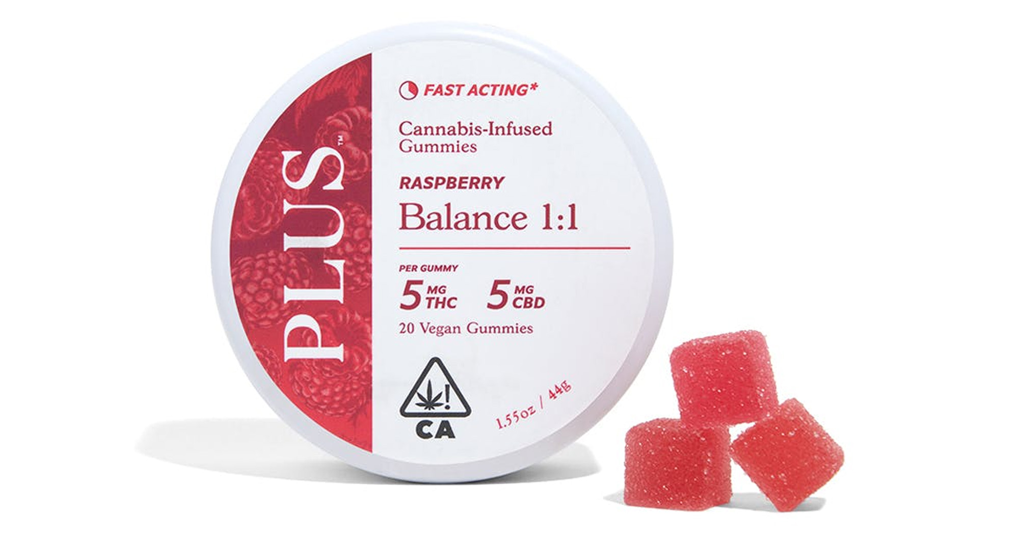 Mission Valley - Plus - Raspberry 1:1 Balance Gummies - 200mg - San ...