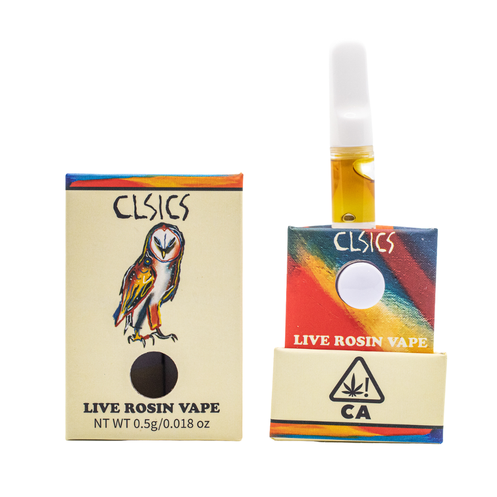 CLSICS Sour Cookies | 0.5g Live Rosin Vapes Strain (sativa), 0.5g