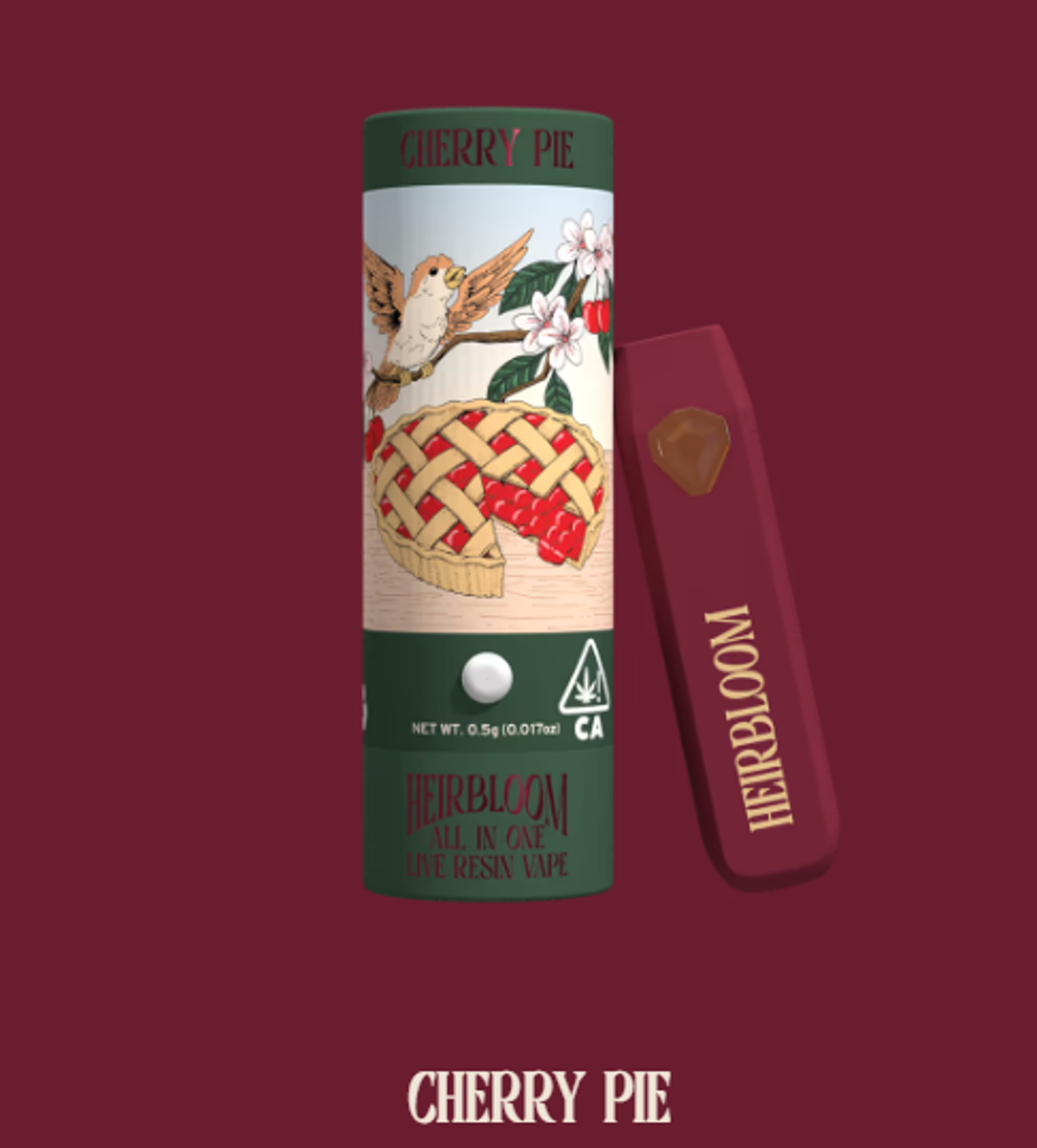 Buy Heirbloom - Cherry Pie - Disposable - Live Resin - .5 Gram at ...