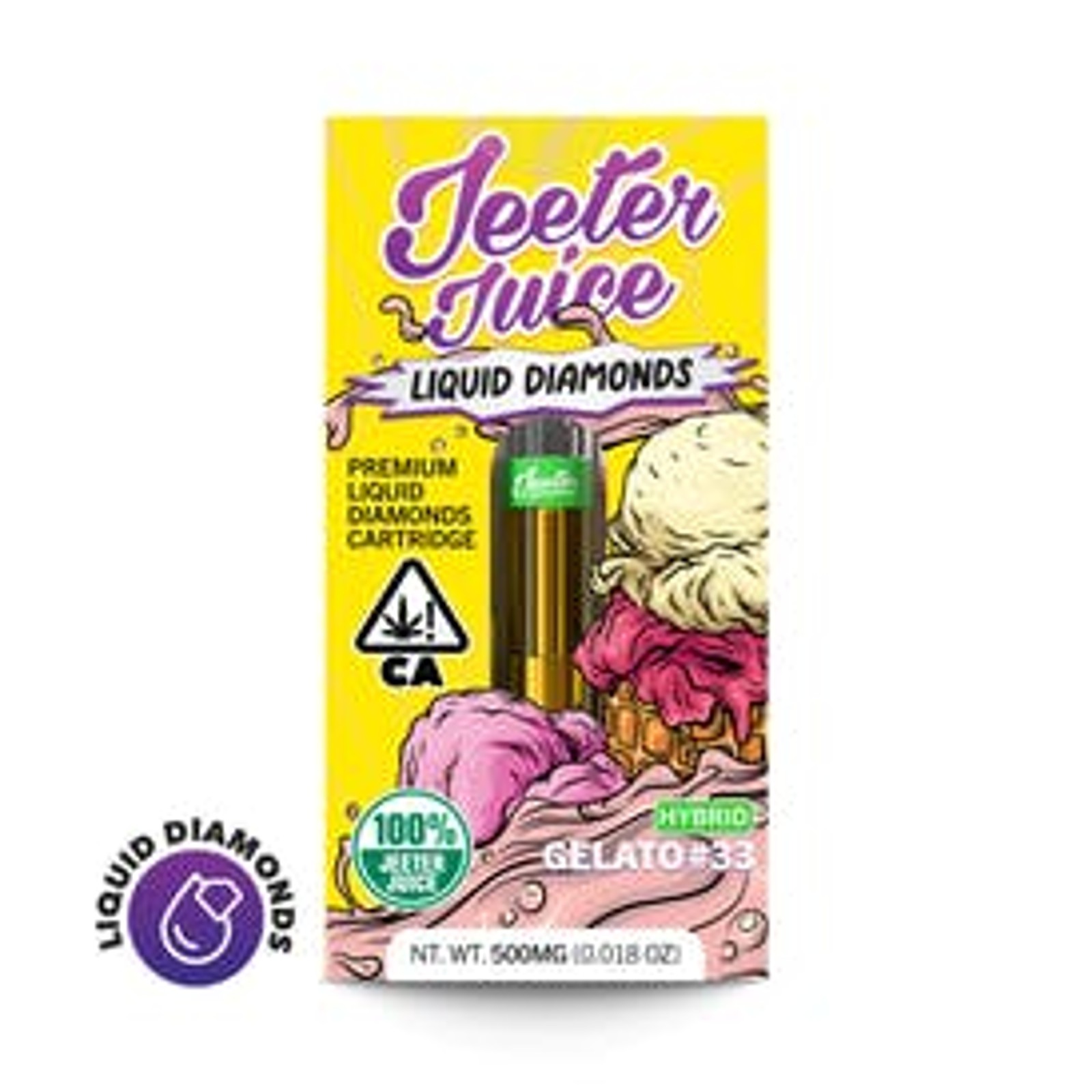 Jeeter Juice - Gelato #33 - Liquid Diamonds - 1 Gram | GreenStone