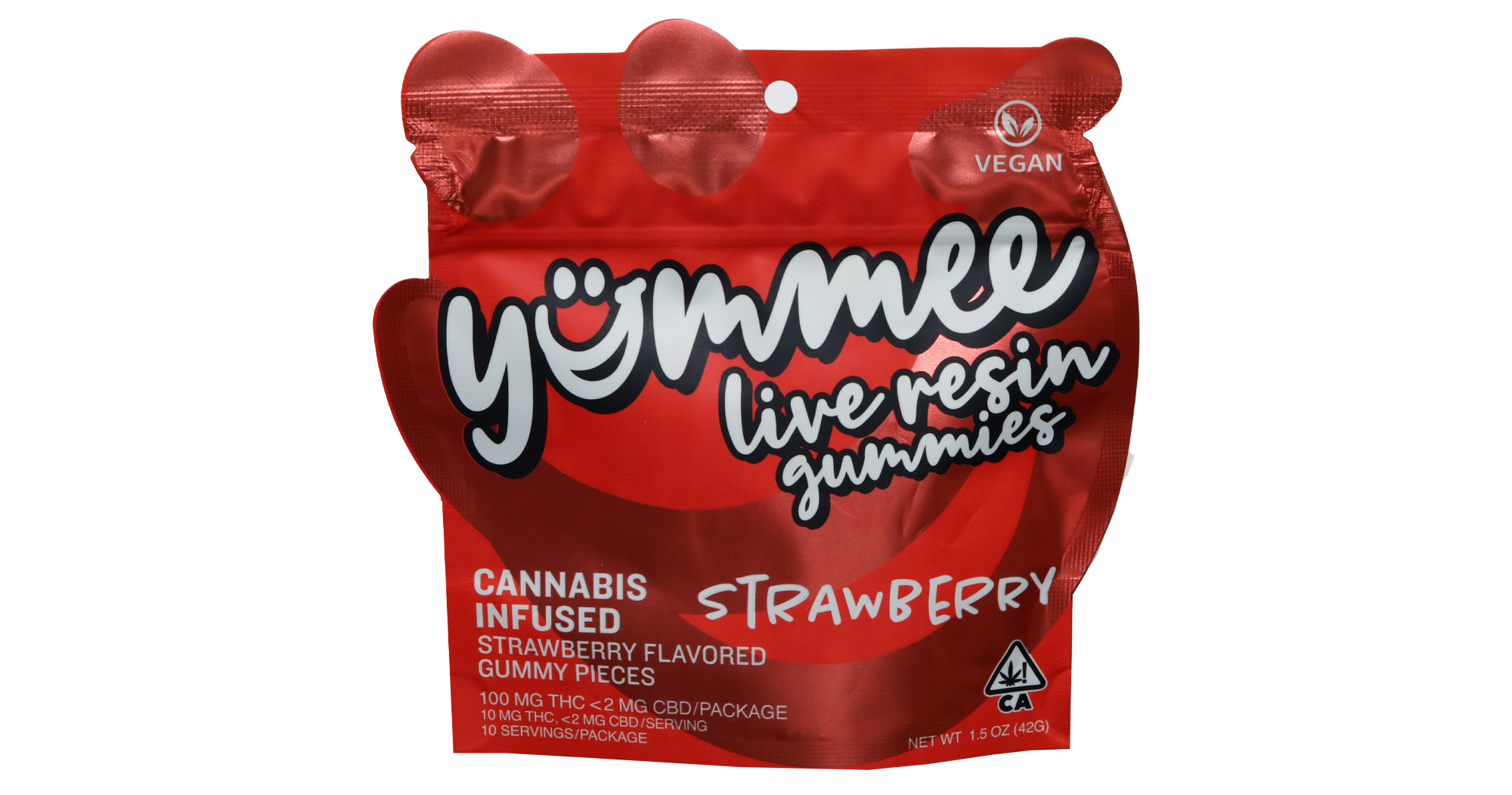 Vista - Yummee - Strawberry Live Resin Gummies - 100mg - San Diego ...