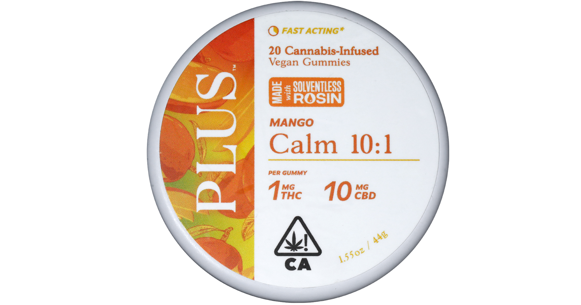 Vista - Plus - Mango 10:1 CBD Calm Solventless Rosin Gummies - 200mg ...