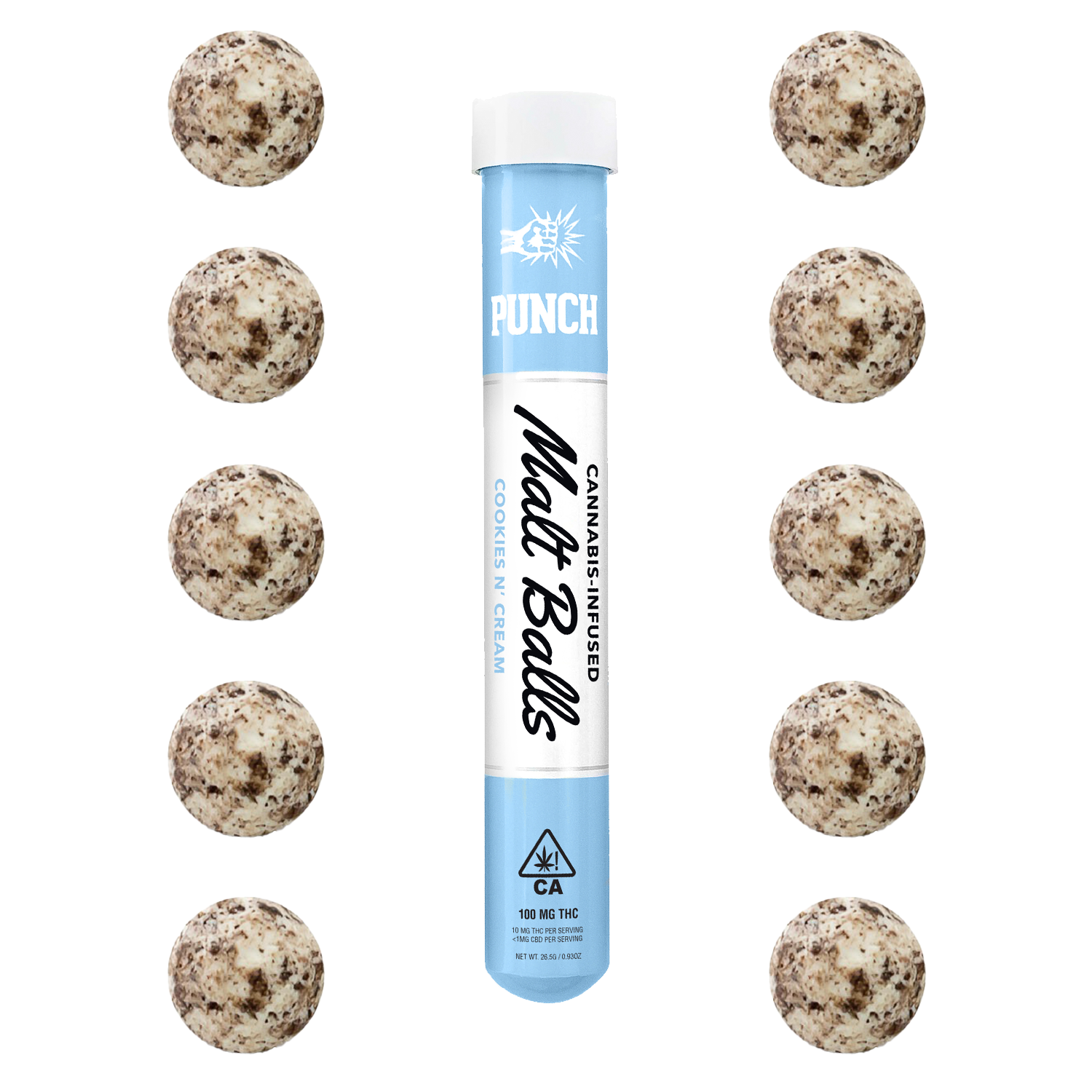 Punch Edibles & Extracts Cookies N Cream Hash Malt Balls Edibles Strain ...