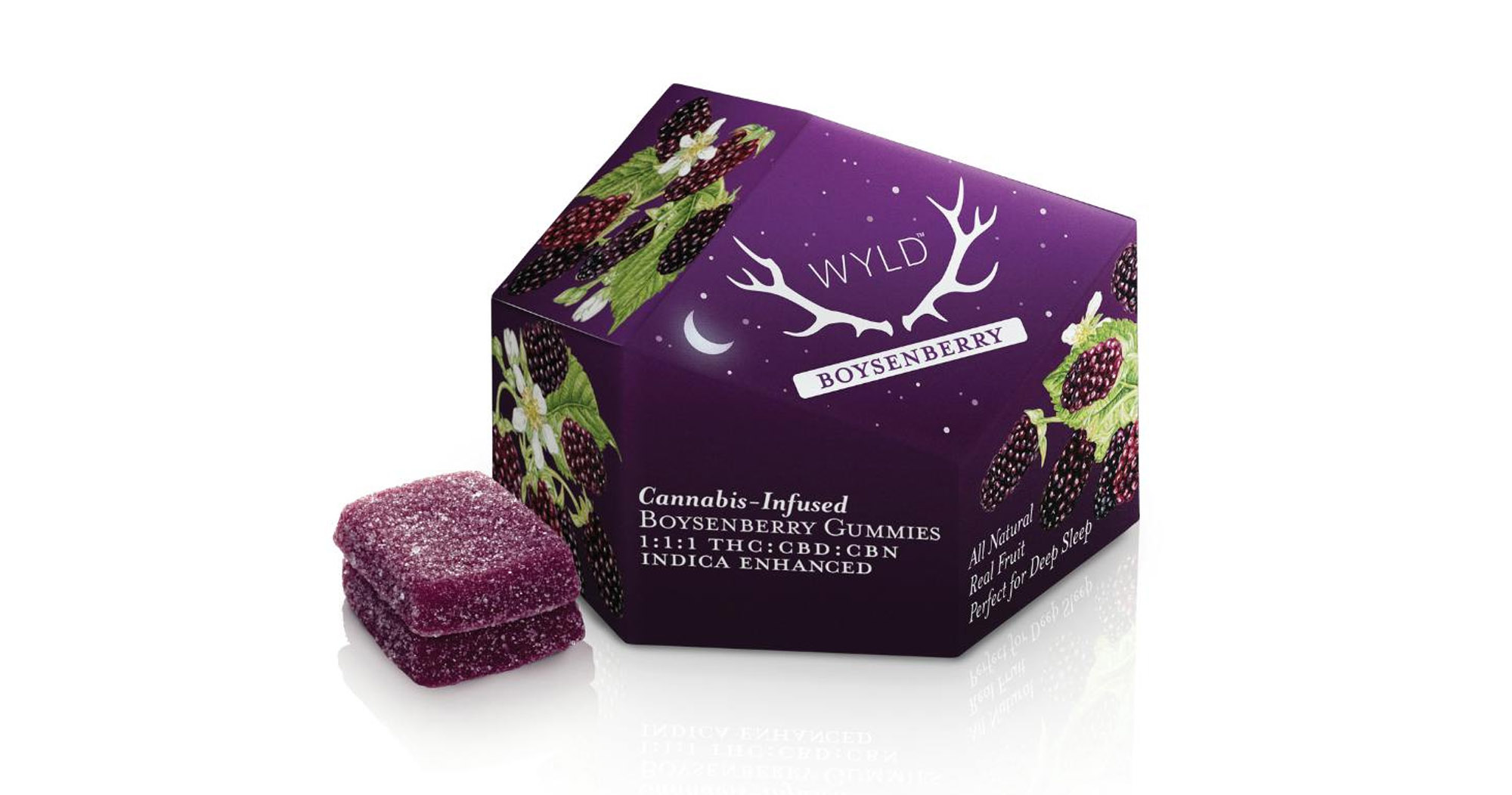 Vista - Wyld - Boysenberry 1:1:1 THC:CBD:CBN Gummies - 300mg - San ...