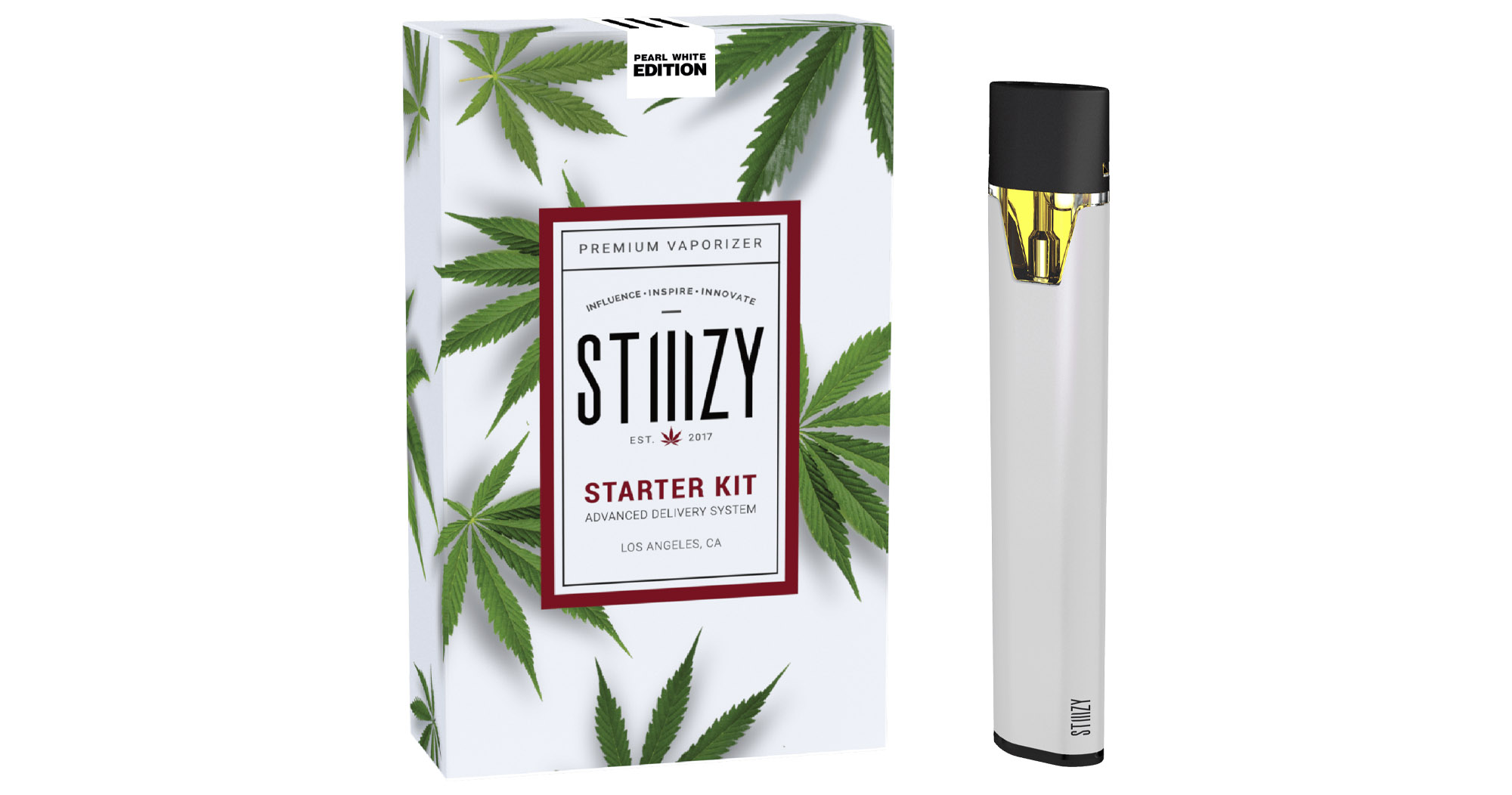 Mission Valley - Stiiizy - Pearl White Starter Kit Battery - - San ...