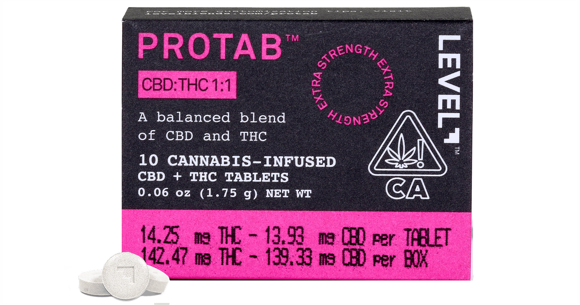 Mission Valley - LEVEL - 1:1 CBD:THC Protabs - 250mg - San Diego, Vista ...