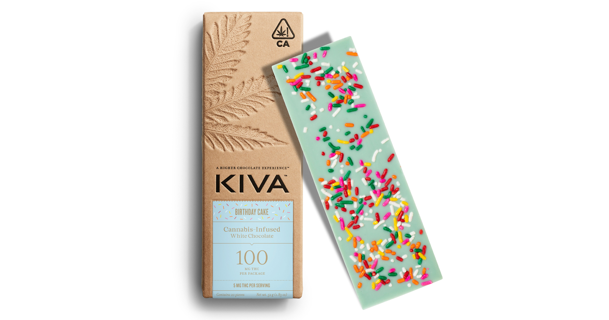 Imperial Valley - Kiva - Birthday Cake White Chocolate Bar - 100mg ...