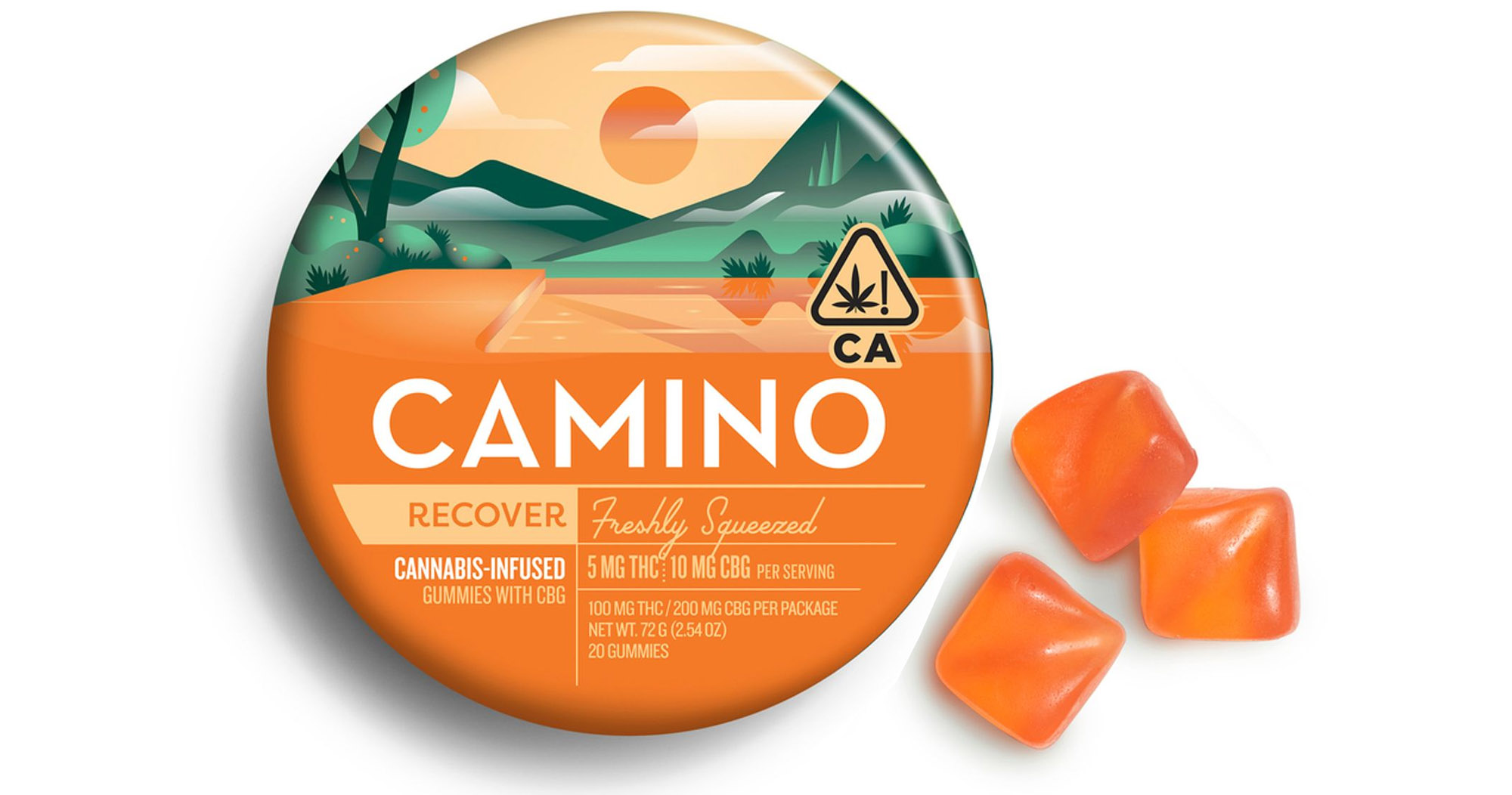 Mission Valley - Camino - Freshly Squeezed 2:1 CBG:THC Gummies - 300mg ...