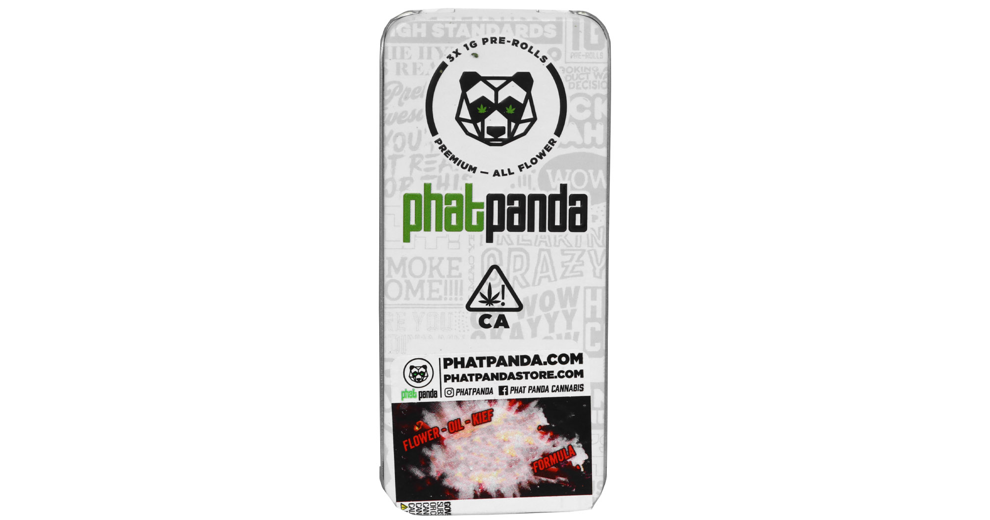 Imperial Valley - Phat Panda - Strawberry x OG Chem Firecracker Infused Pre-Rolls - 3ct - San ...