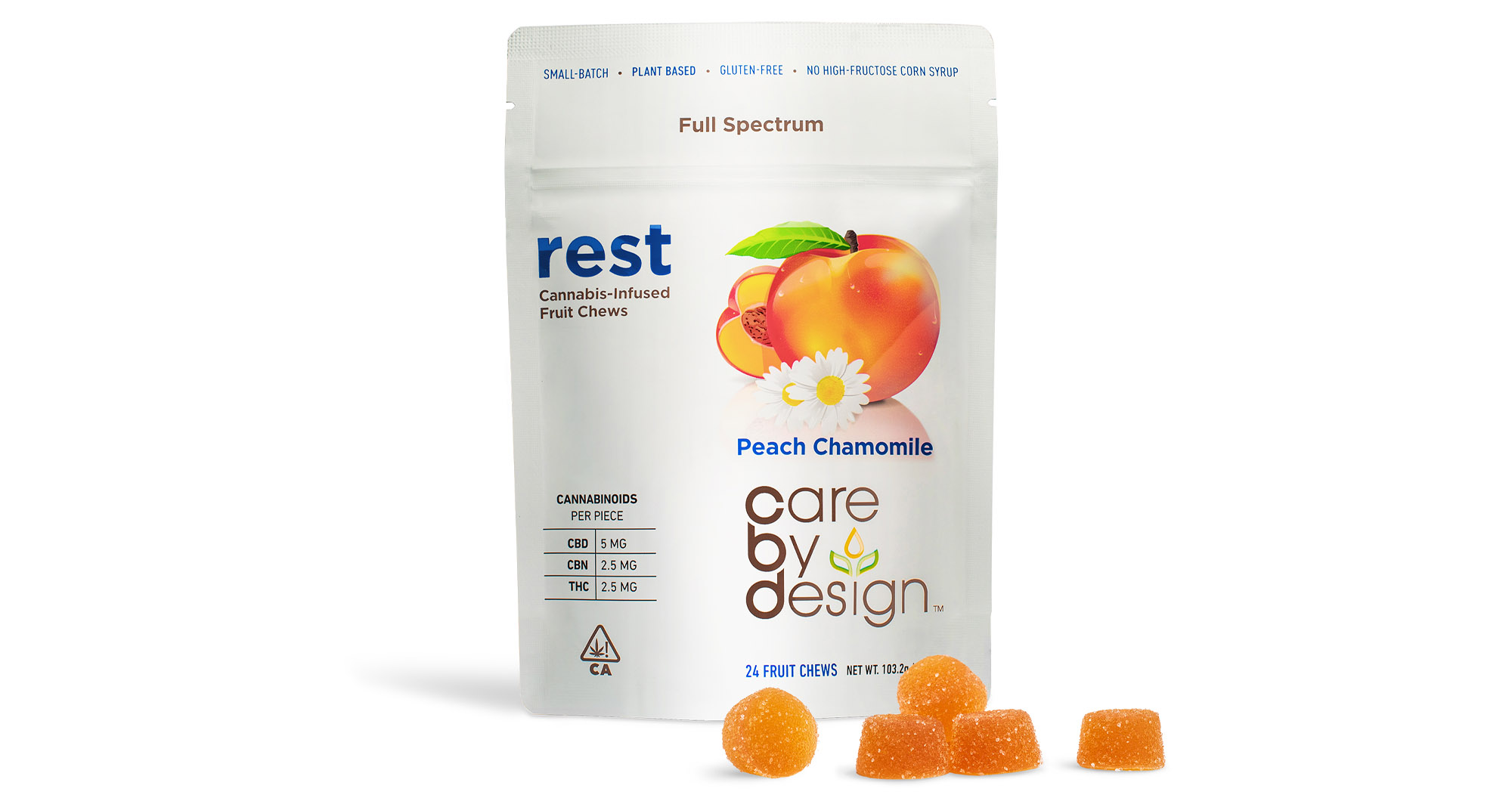 Mission Valley - Care By Design - Peach Chamomile Rest Gummies - 240mg ...