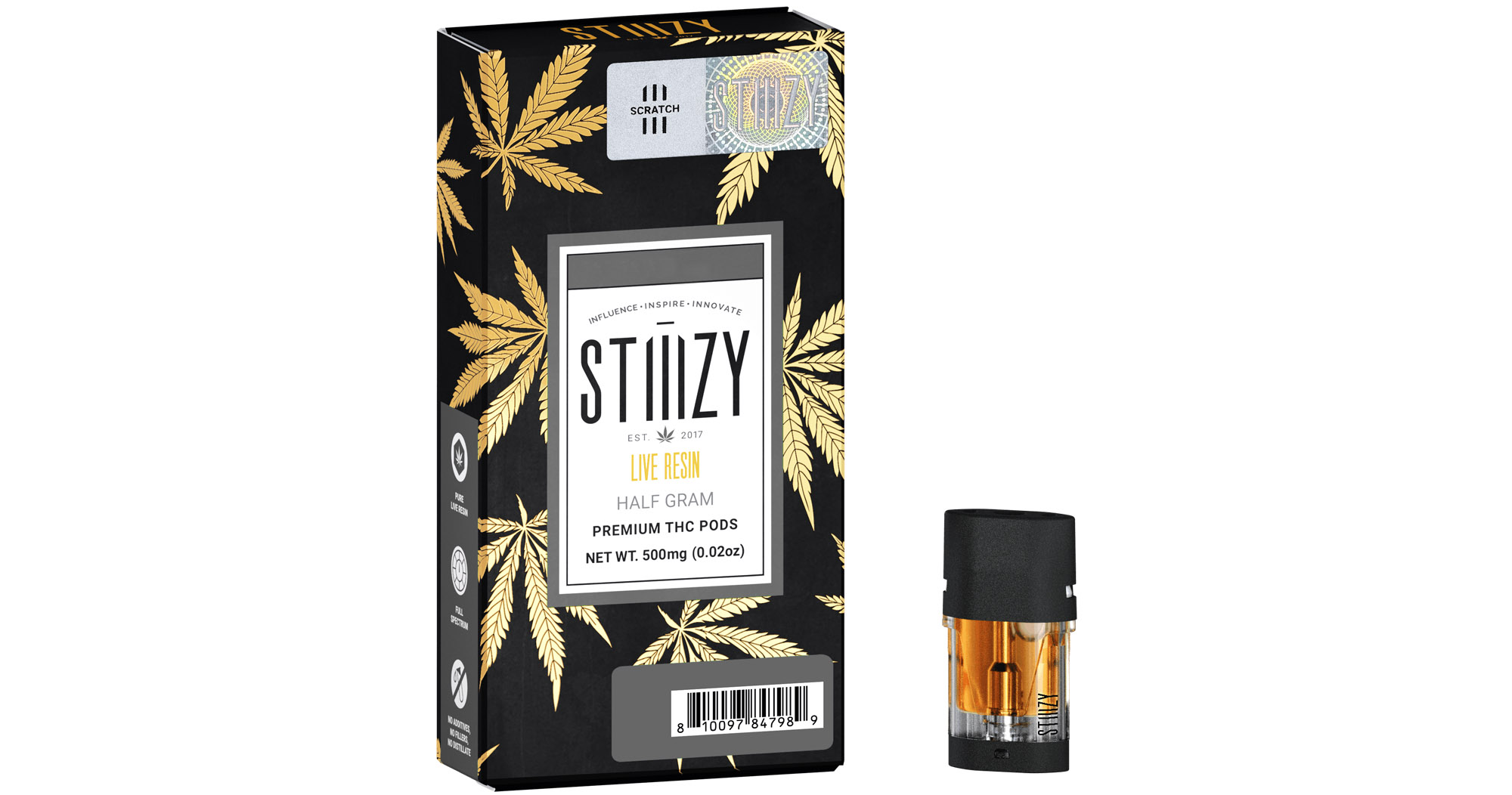 Imperial Beach - Stiiizy - Hawaiian Snow Liquid Diamonds Live Resin Pod - 0.5g - San Diego ...