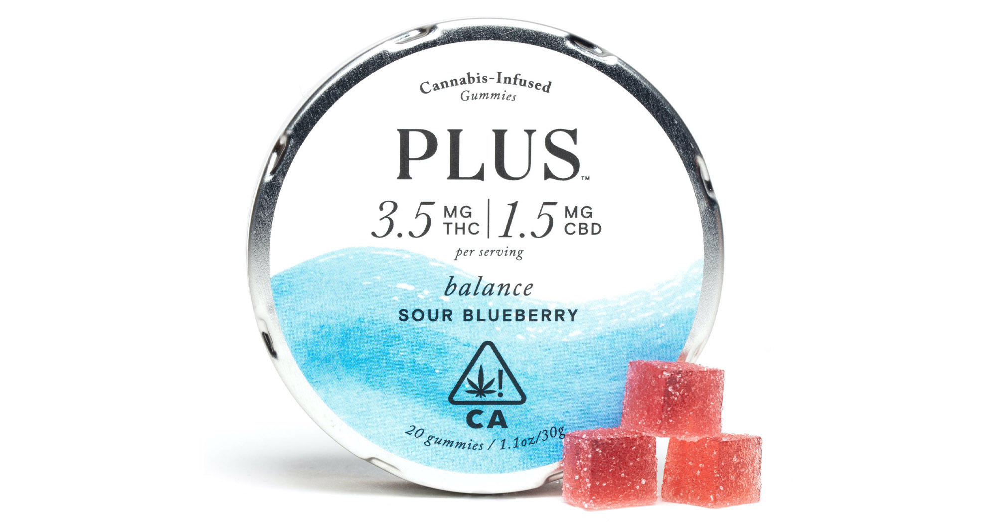 Mission Valley - Plus - Sour Blueberry Balance Gummies - 100mg - San ...