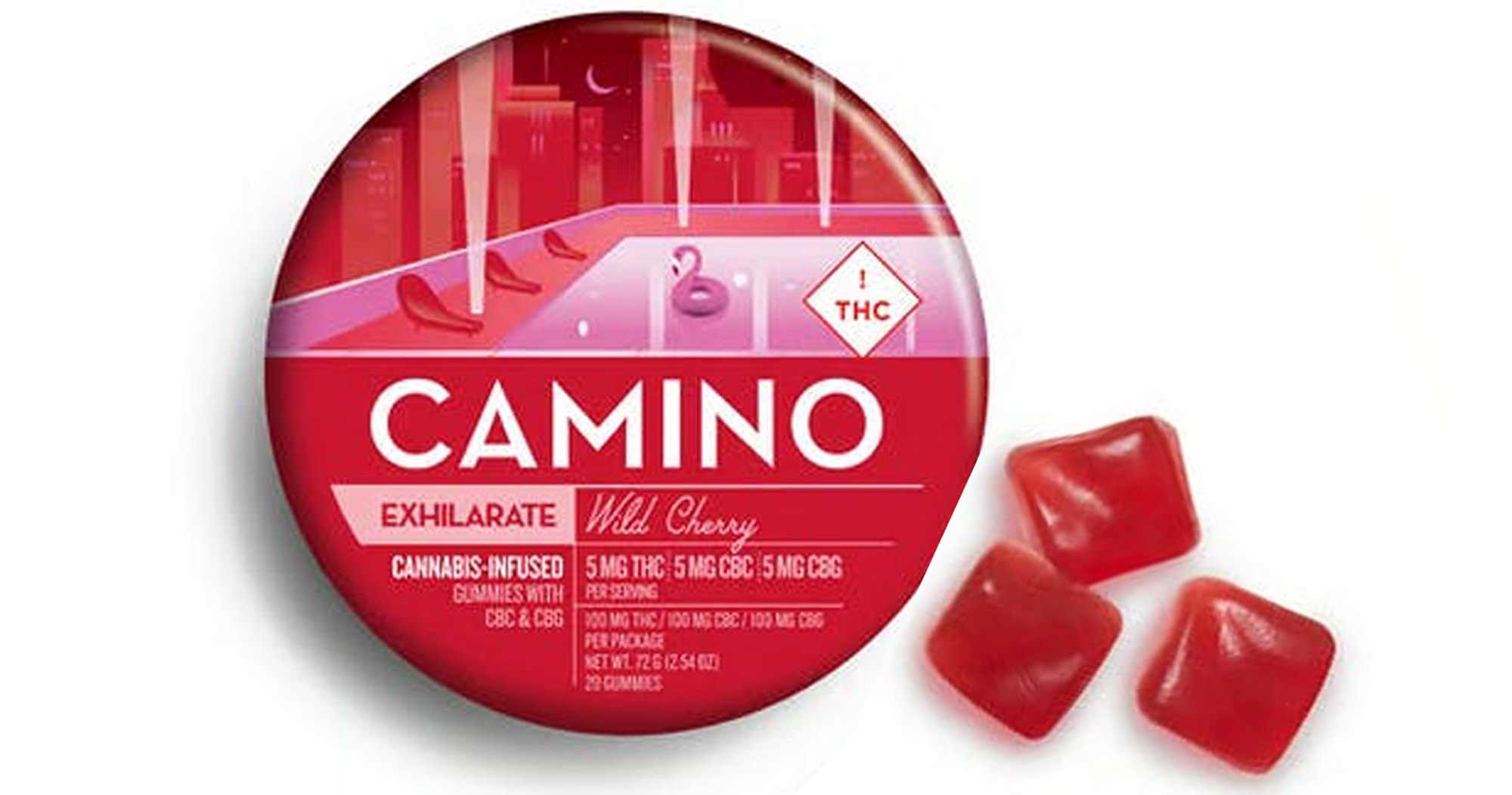 Imperial Valley - Camino - Wild Cherry 1:1:1 THC:CBC:CBG Gummies ...