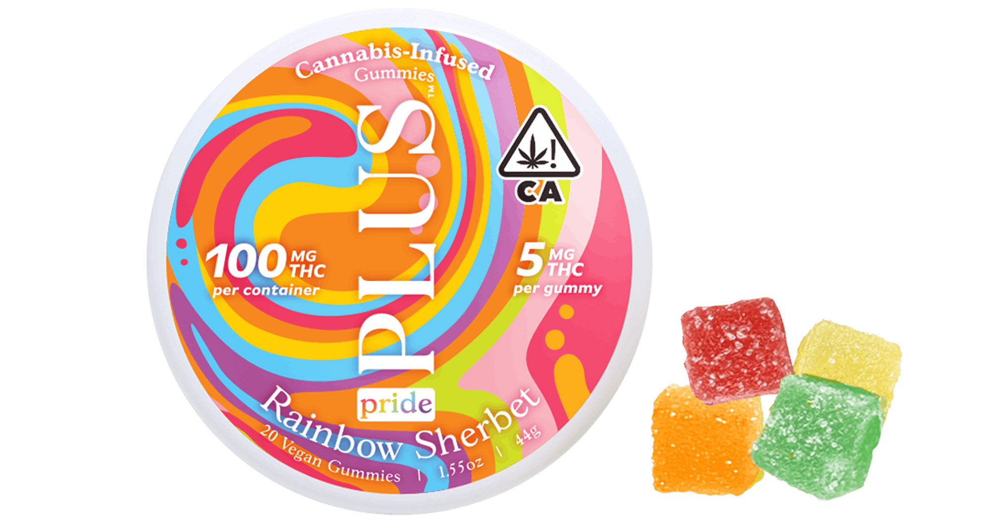 Vista - Plus - Rainbow Sherbet Pride Gummies - 100mg - San Diego, Vista ...