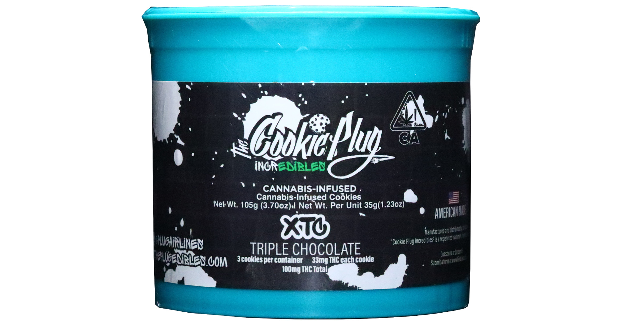 Mission Valley - The Cookie Plug - XTC Triple Chocolate Cookies - 100mg ...