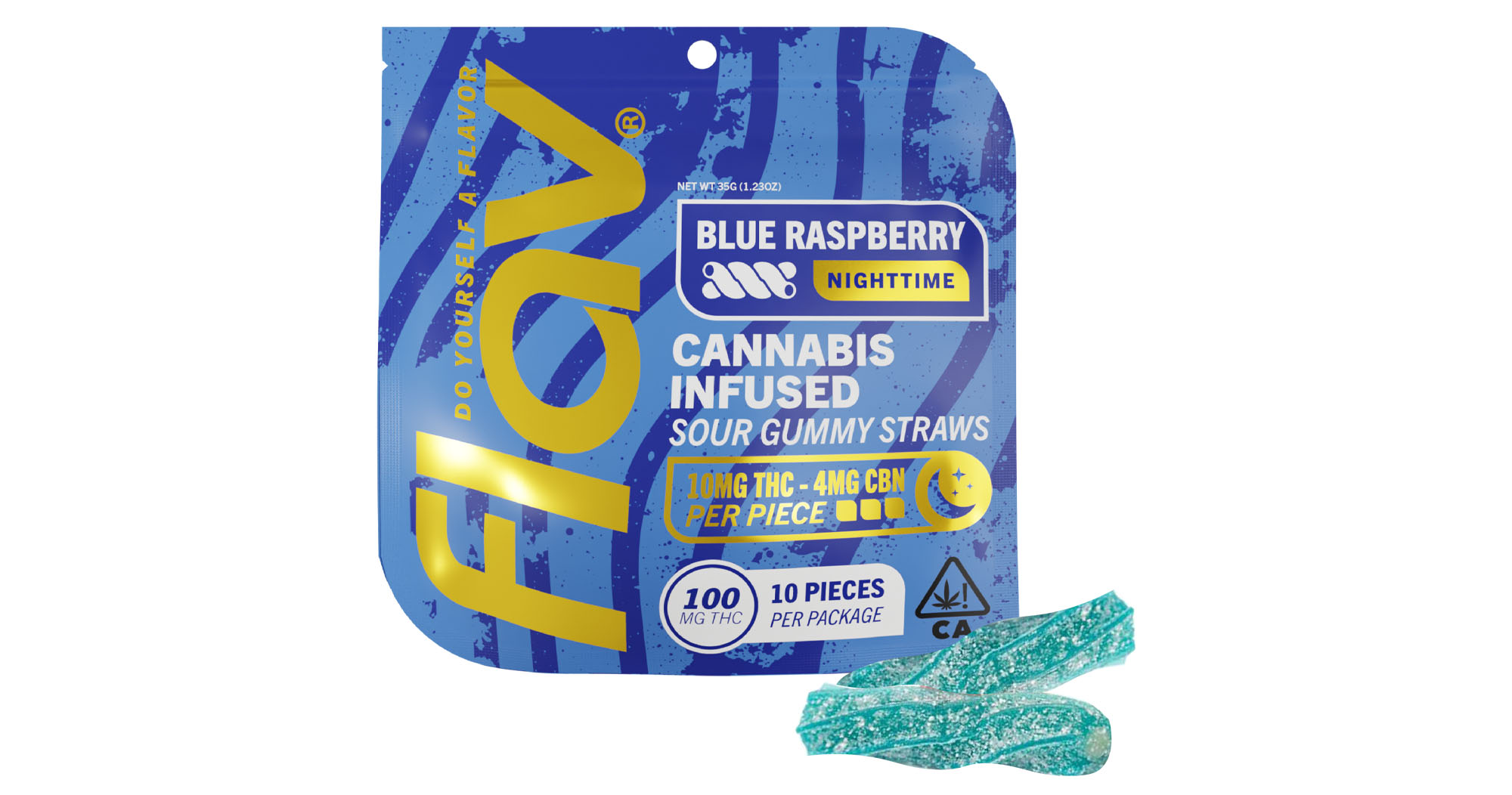 Mission Valley - Flav - Blue Raspberry 5:2 THC:CBN Nighttime Sour Gummy ...