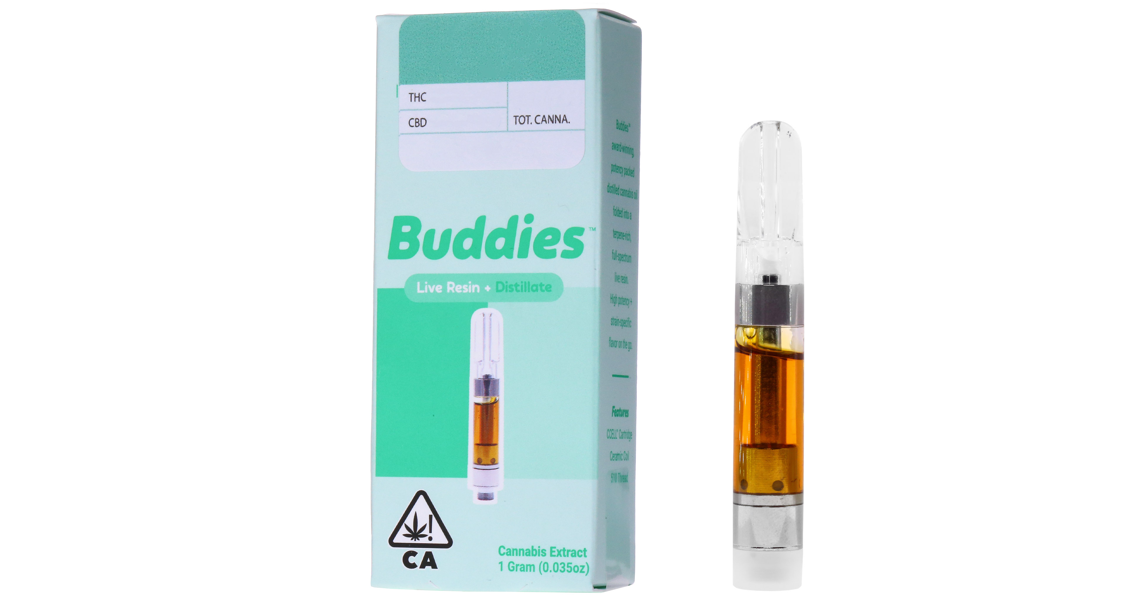 Mission Valley - Buddies - Papaya Live Resin Distillate Cartridge - 1g ...