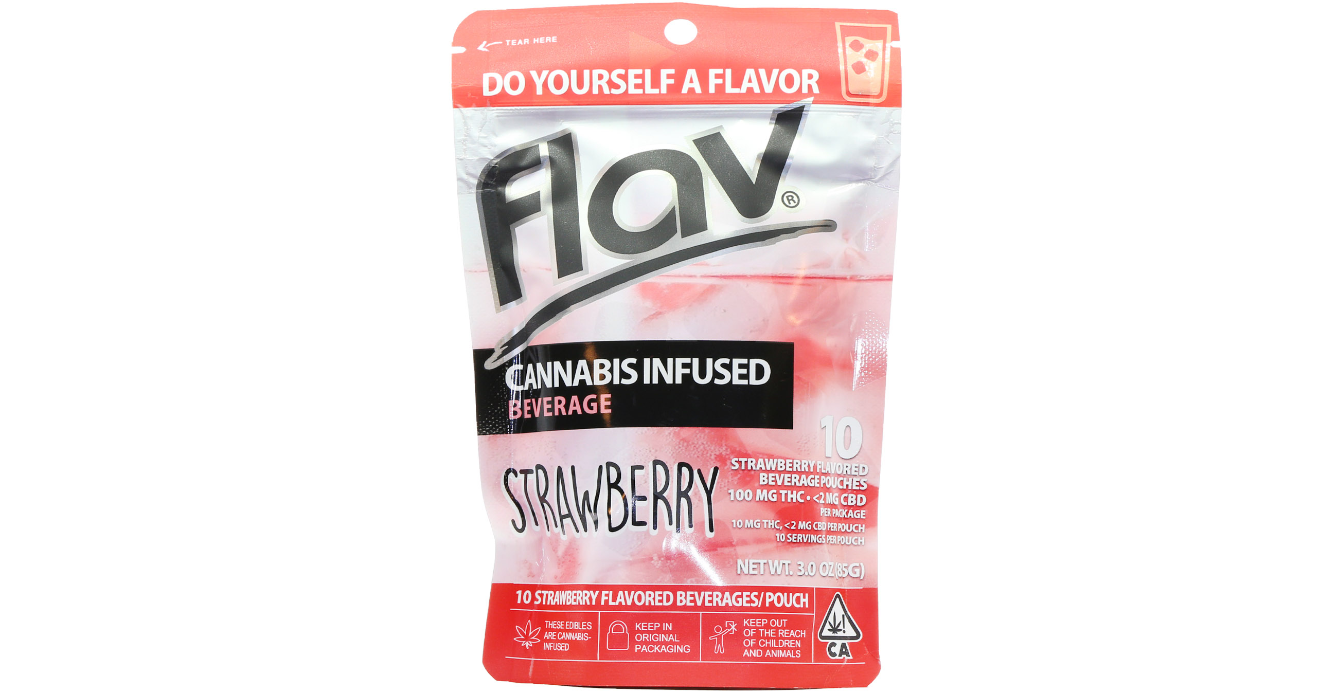 Mission Valley - Flav - Strawberry Powder Drink Pouches - 10ct - San ...