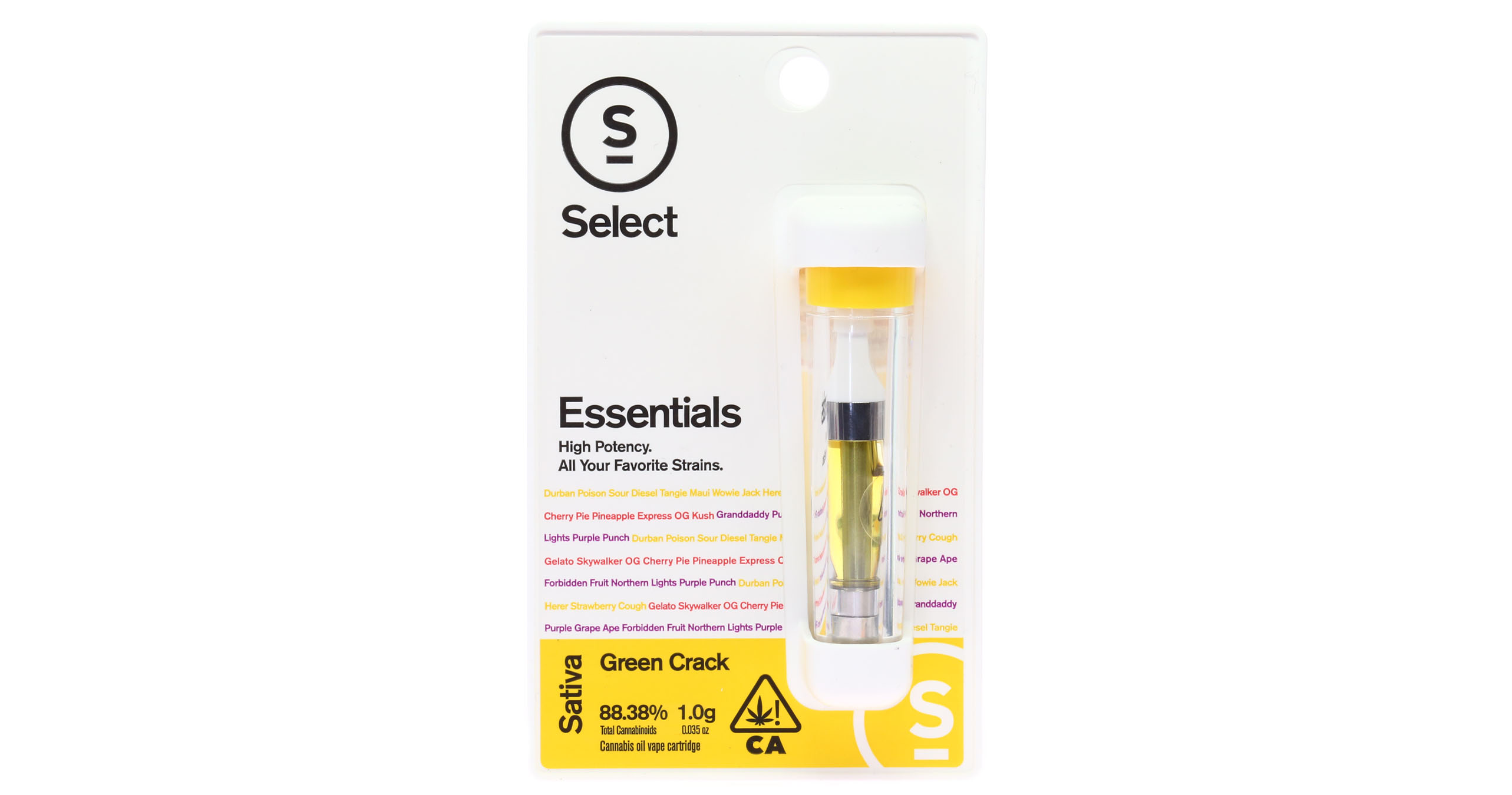 Mission Valley - Select - Green Crack Essentials Cartridge - 1g - San ...