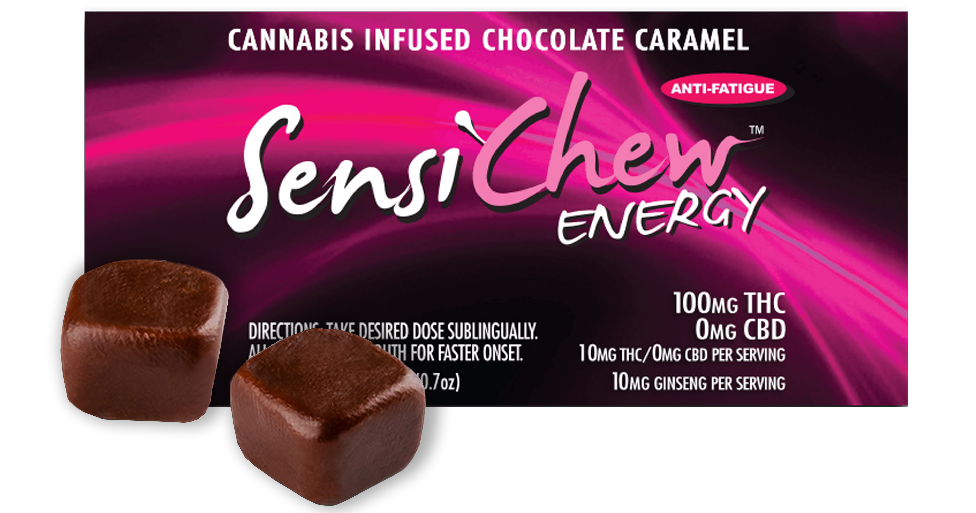 Mission Valley - Sensi Chew - Energy Chocolate Caramel - 100mg - San ...