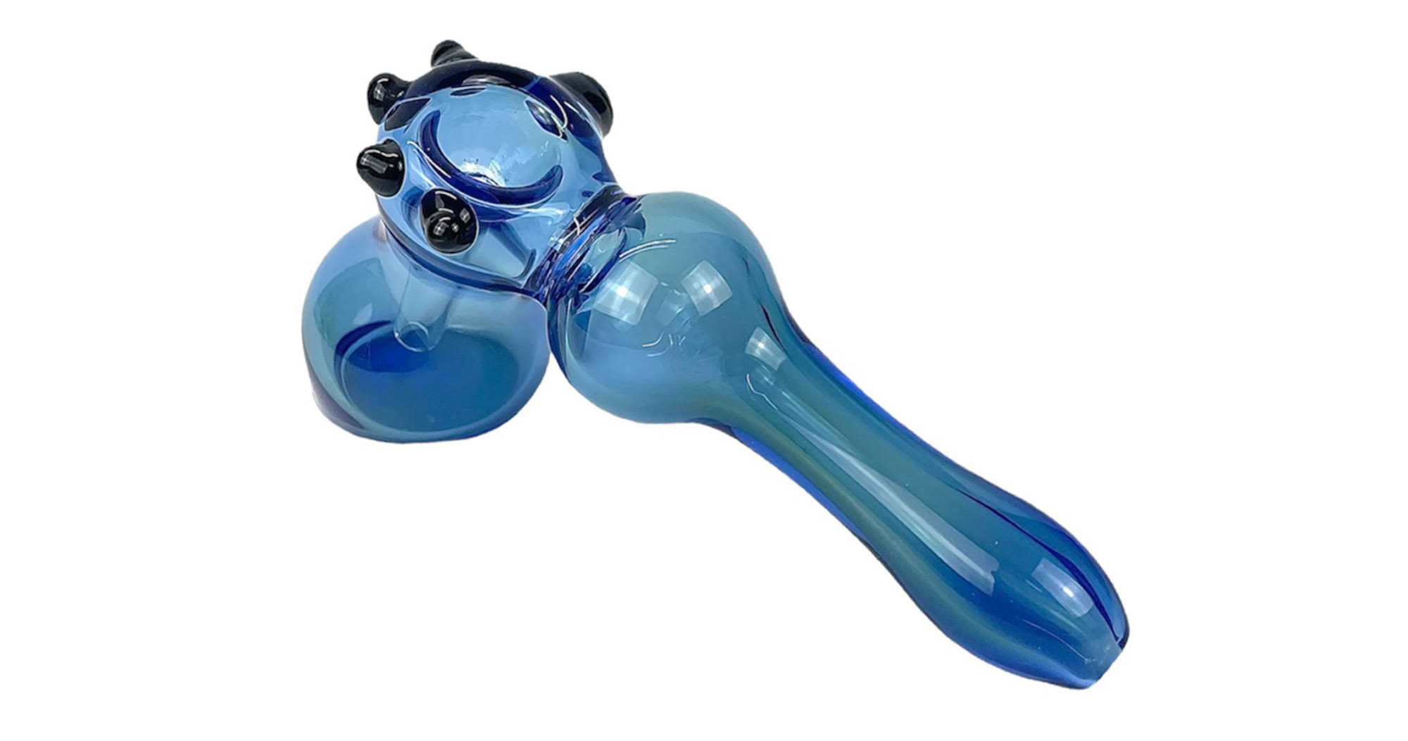 Mission Valley - Cali Made Glass - 28 Blue Fumed Laydown Bubbler ...