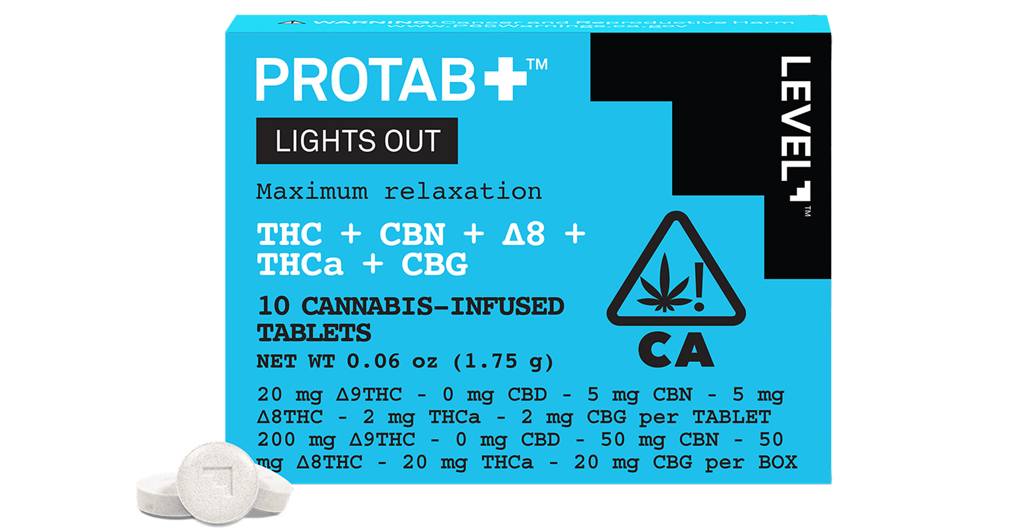 LEVEL - Lights Out Protabs - 340mg - San Diego, Vista & Imperial ...