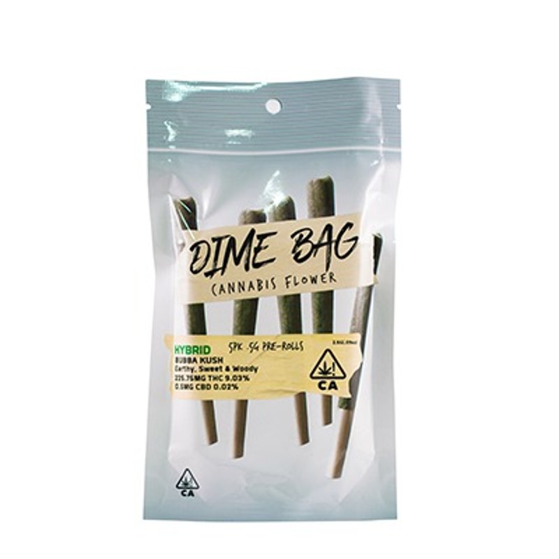 Dime Bag: Dream Queen Pre-Rolls 2.5g 5-pack | Leafly