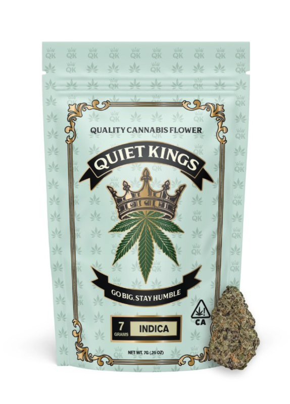 Quiet Kings Glaciers OG Quarter Ounce Flower Strain (indica), 7g