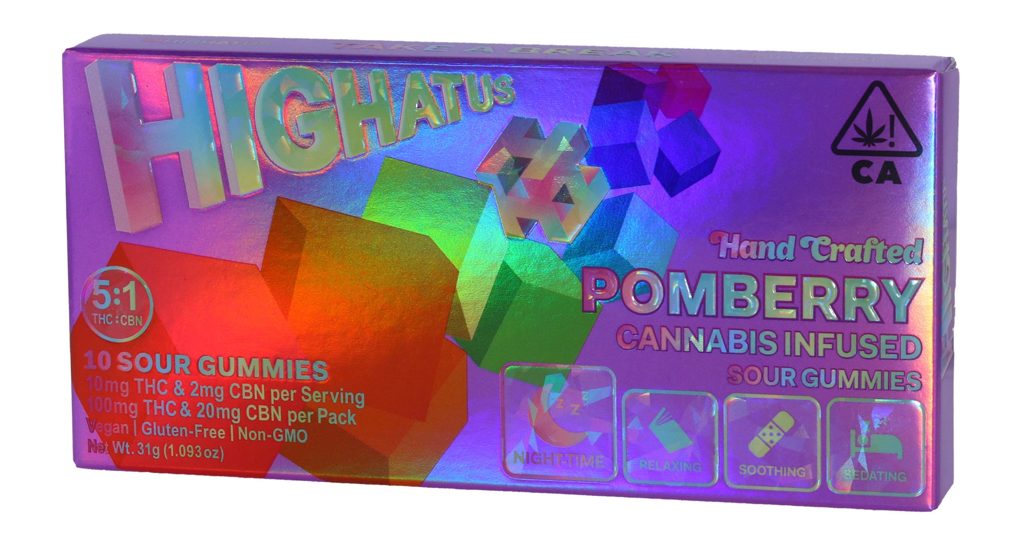 Imperial Valley - Highatus - PomBerry 5:1 THC:CBN Sour Gummies - 120mg ...