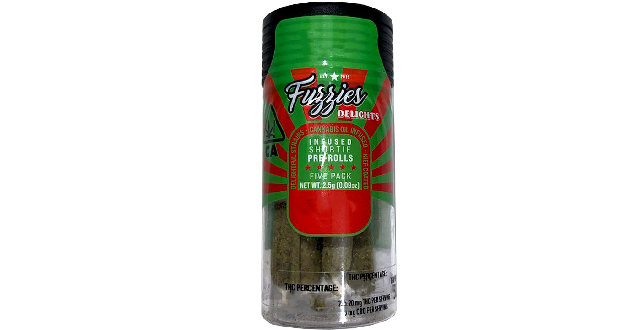 Mission Valley - Fuzzies - Watermelon Z Infused Delights Pre-Rolls ...
