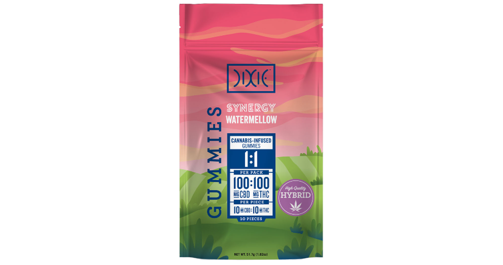 City Heights - Dixie - Watermellow 1:1 CBD:THC Synergy Gummies - 200mg ...