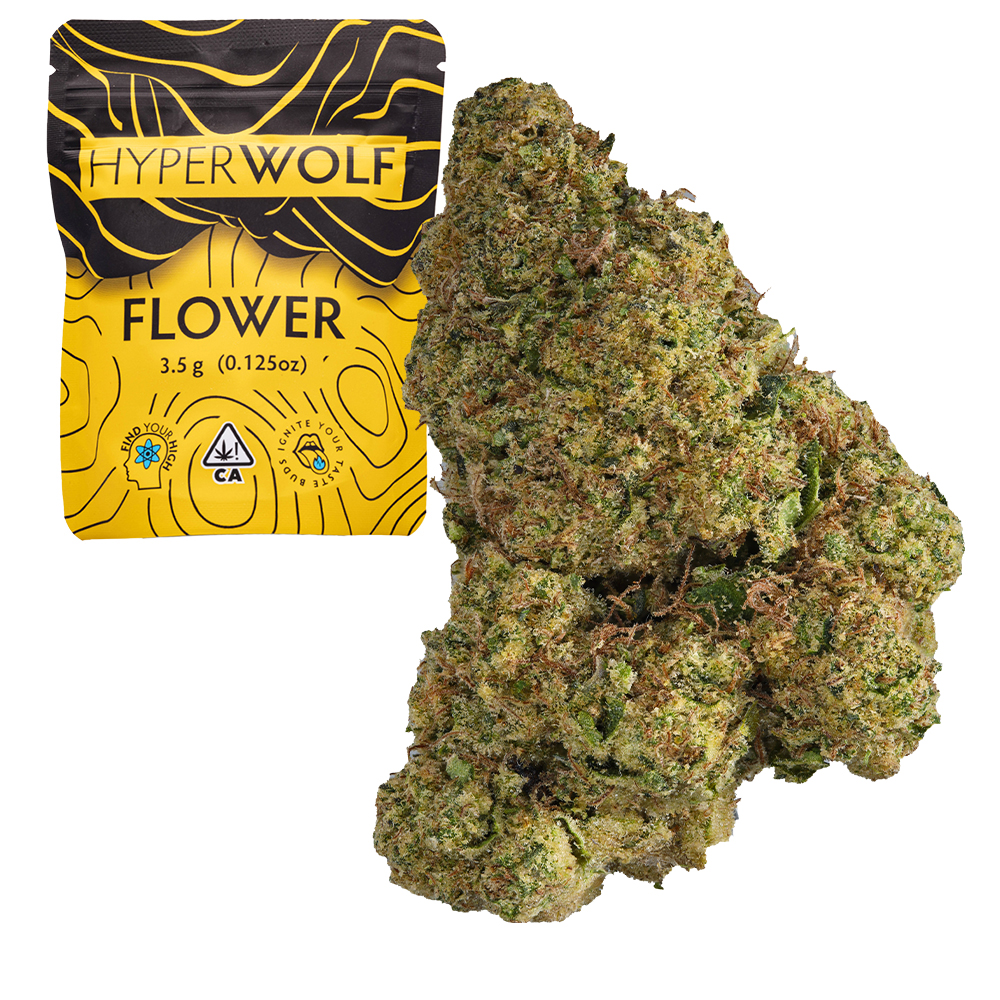 Hyperwolf Grape Stomper Flower Strain (indica), 3.5g