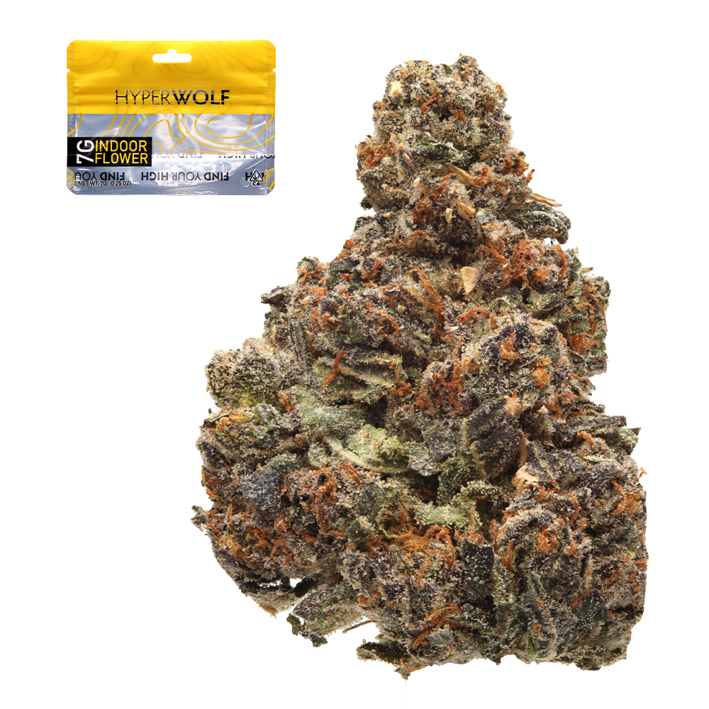 Hyperwolf White Runtz Quarter Ounce Flower Strain (hybrid), 7g