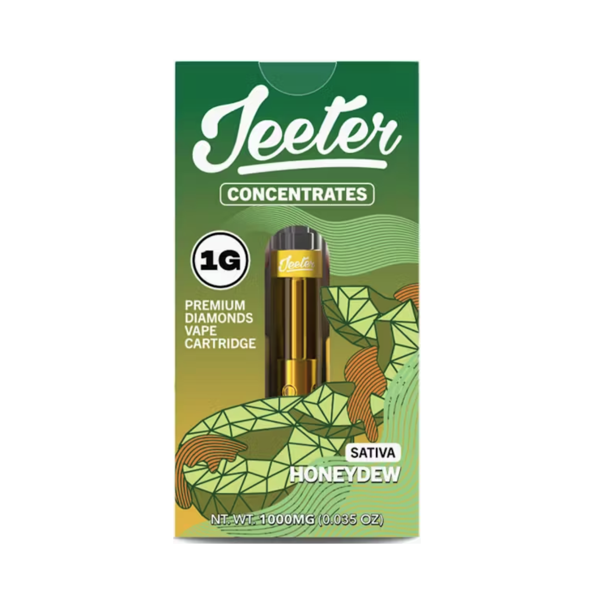 Jeeter Honeydew Liquid Diamond Cart Vapes Strain (sativa), 1g