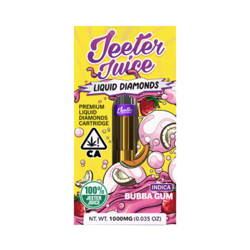 Jeeter Bubba Gum Liquid Diamond Cart Vapes Strain (indica), 1g