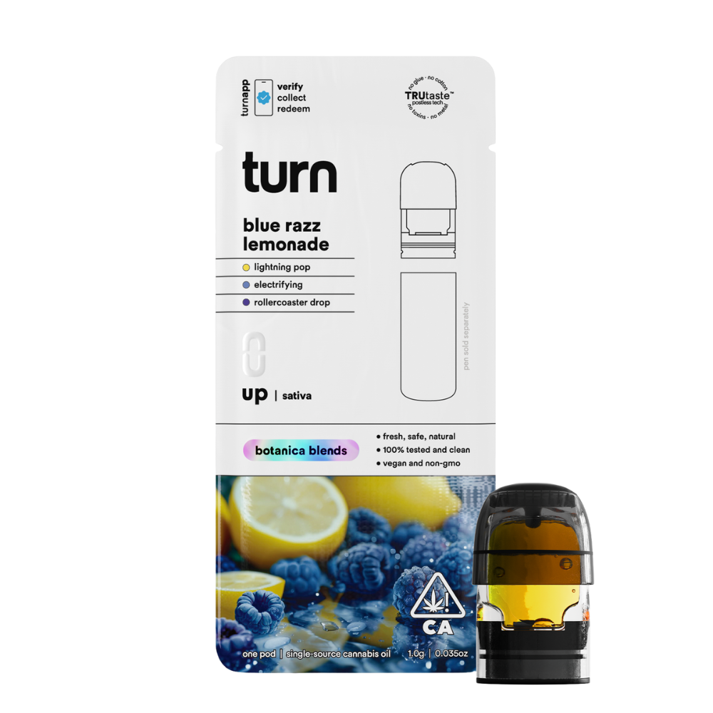 turn Blue Razz Lemonade Pod Vapes Strain (sativa), 1g