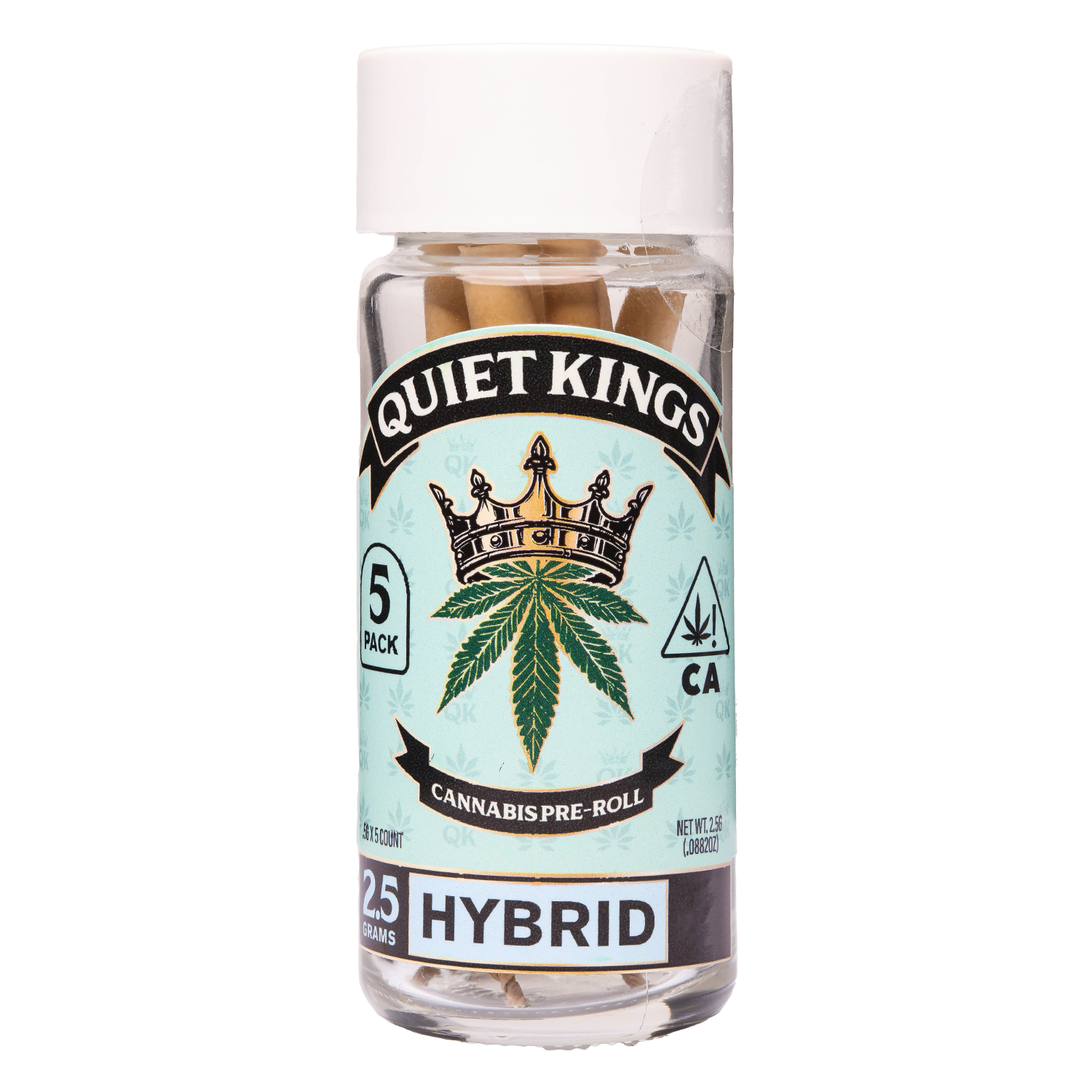 Quiet Kings Garlatti 0.5g 5-Pack Pre-Rolls Prerolls Strain (hybrid), 2.5g