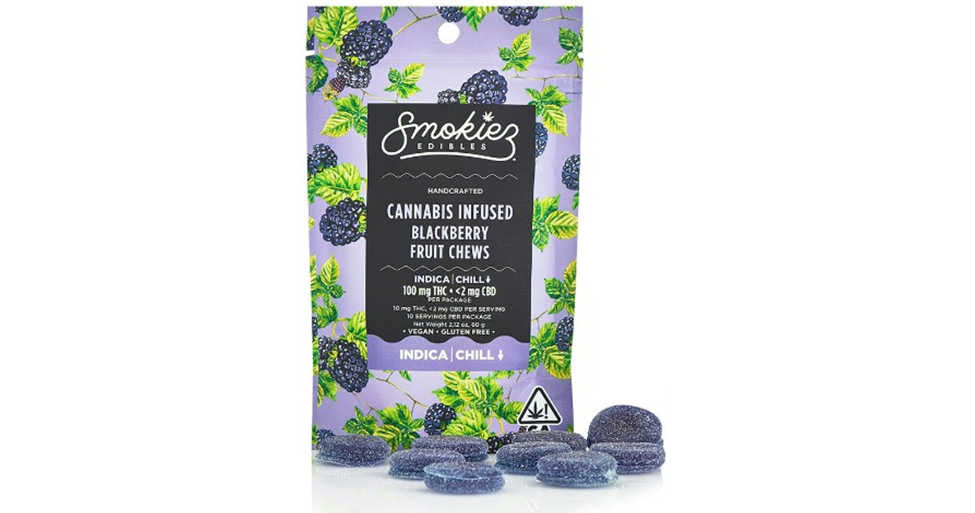 City Heights - Smokiez Edibles - Blackberry Fruit Chews - 100mg - San ...