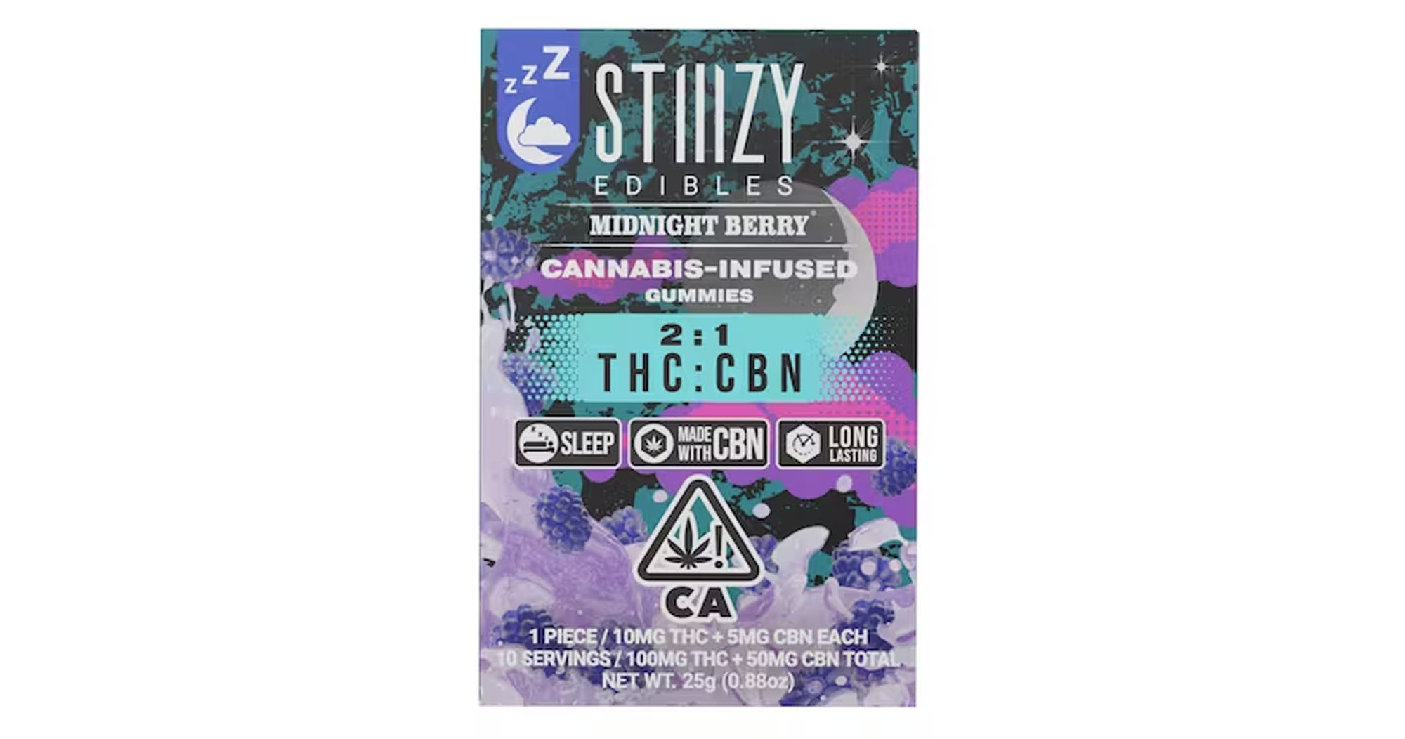City Heights - Stiiizy - Midnight Berry 2:1 THC:CBN Gummies - 150mg ...