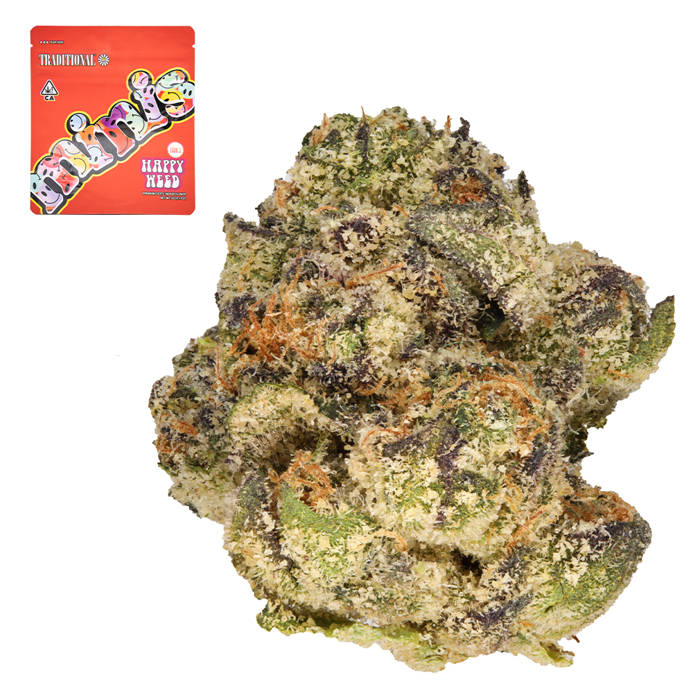 Traditional Happy Weed Minis Flower Strain (indica), 5g