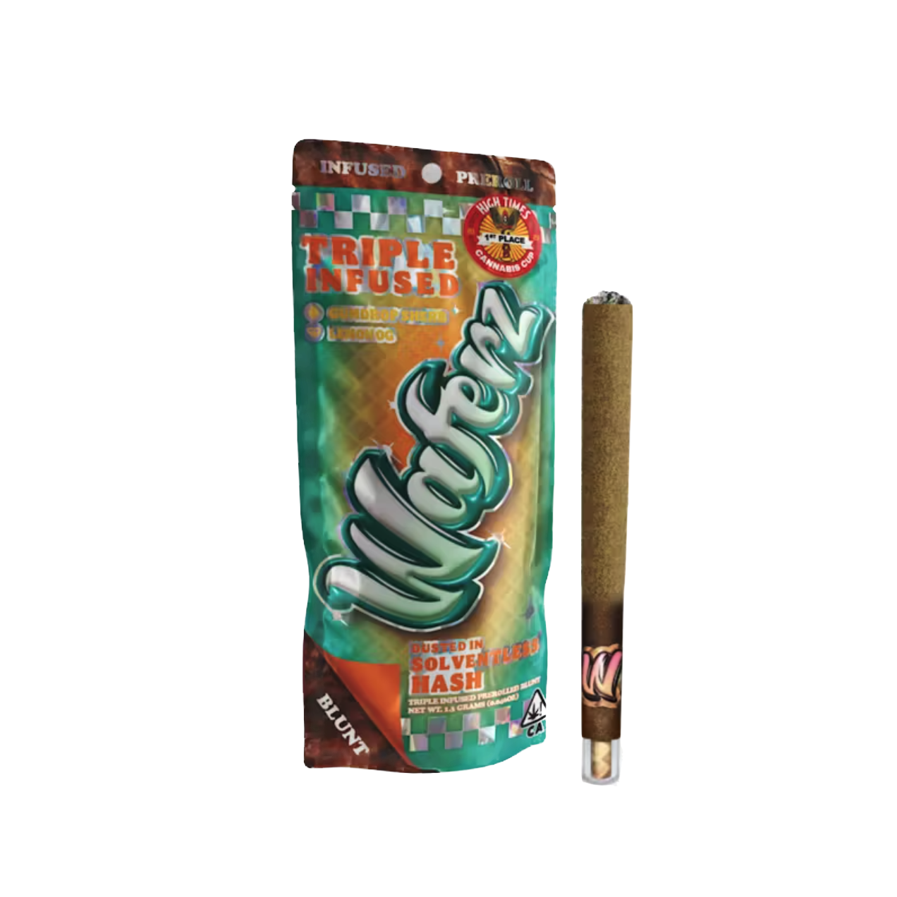 Waferz Gumdrop Sherb Triple Infused Blunt Prerolls Strain (hybrid), 1.3g