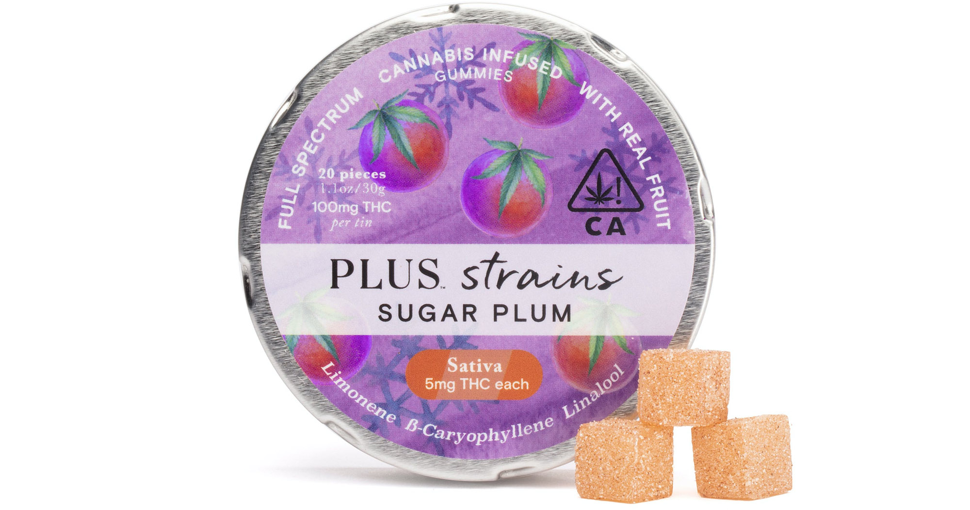 Mission Valley - Plus - Sugar Plum Sativa Gummies - 100mg - San Diego ...