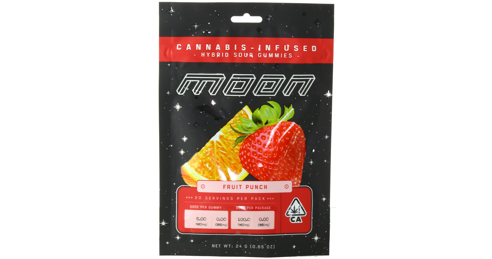 Mission Valley - Moon - Fruit Punch Hybrid Sour Gummies - 100mg - San ...