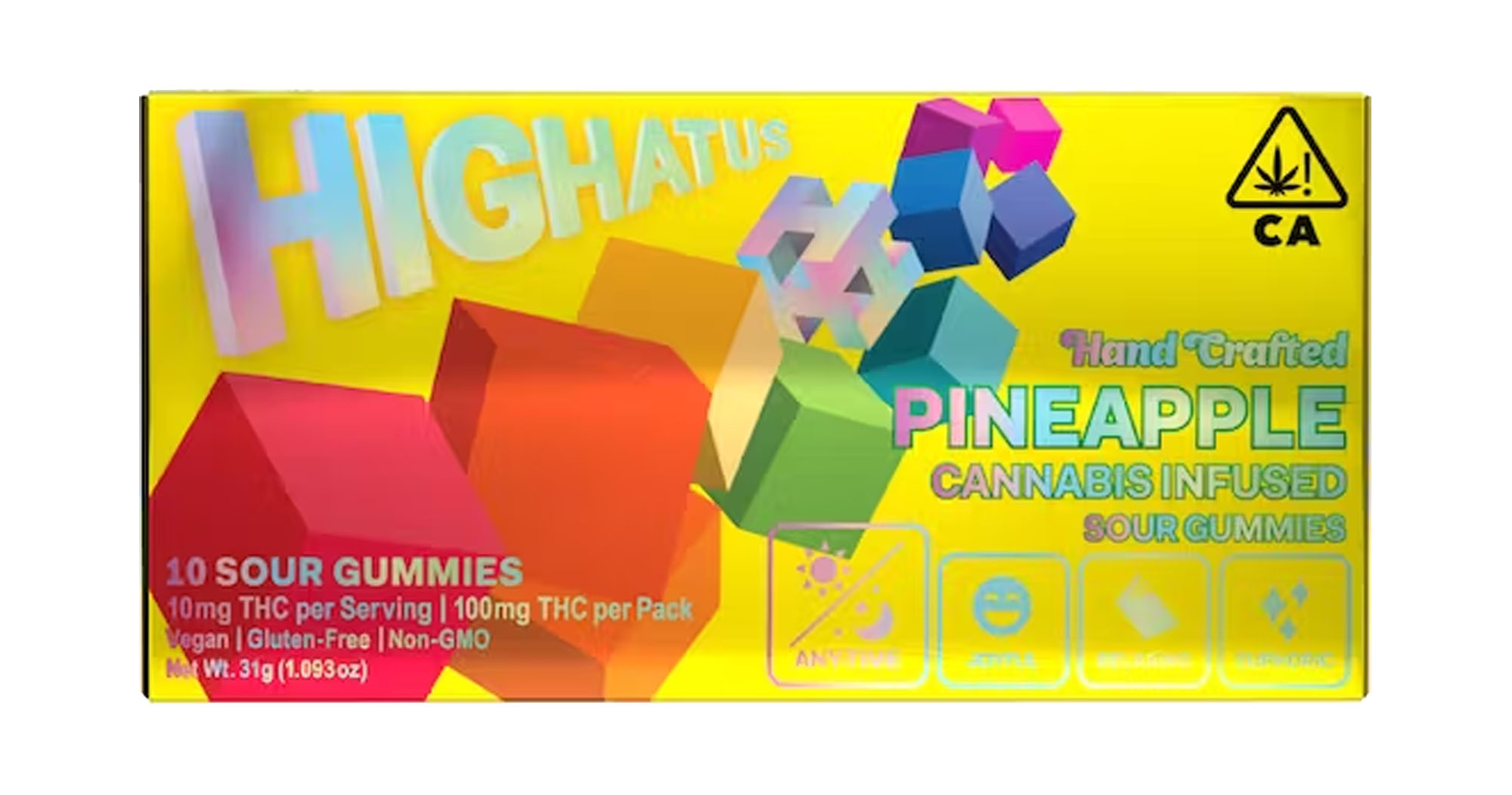 Mission Valley - Highatus - Pineapple Sour Gummies - 100mg - San Diego ...