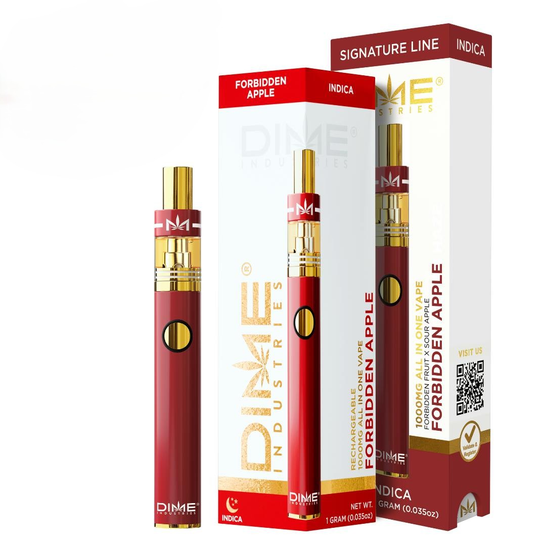 DIME Industries Forbidden Apple All-In-One Vapes Strain (indica), 1g