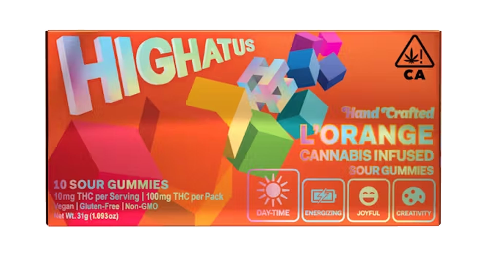 Palm Desert - Highatus - L'Orange Sour Gummies - 100mg - San Diego ...