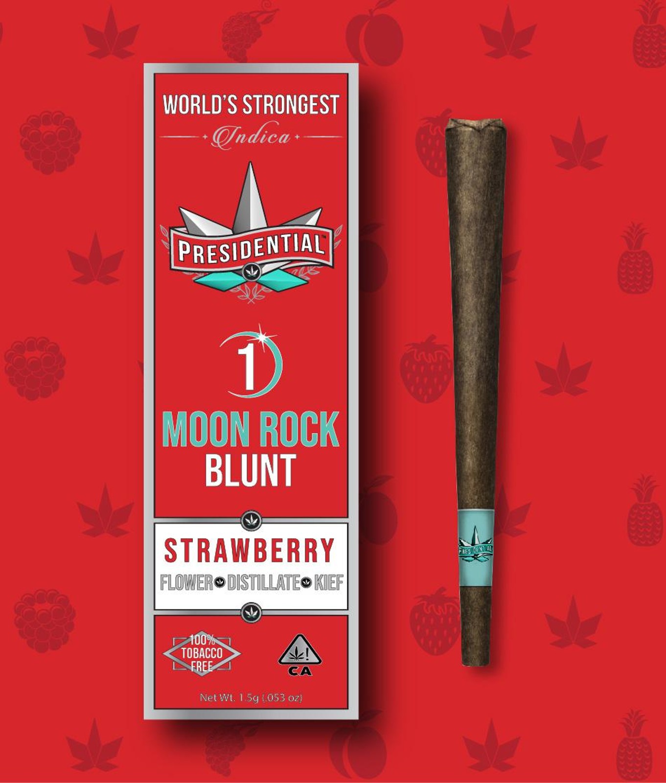 Presidential - Strawberry - Infused Blunt - 1.5 Grams | GreenStone