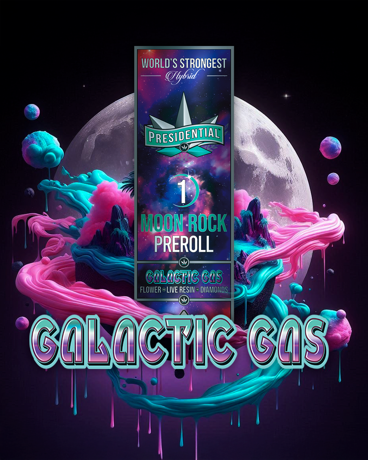 Buy Presidential - Galactic Gas - Infused Preroll - 1 Gram at Greenstone