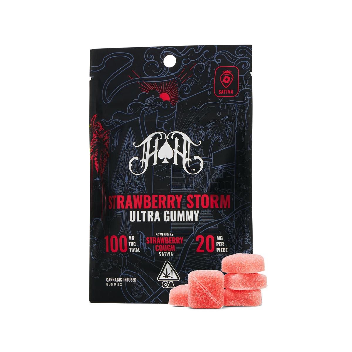 Heavy Hitters Strawberry Storm Ultra Gummies Edibles Strain (sativa), 100mg